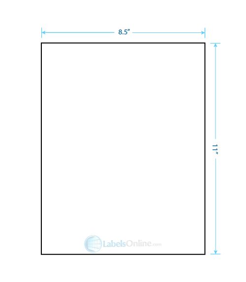 8.5" x 11" Laser & Inkjet Sheet Label - Matches Avery