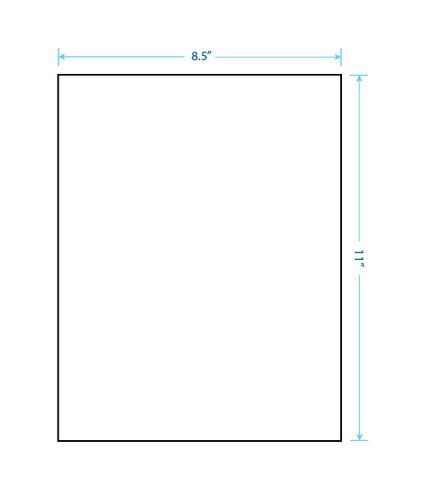 8.5" x 11" Laser/Inkjet Labels; 1 up