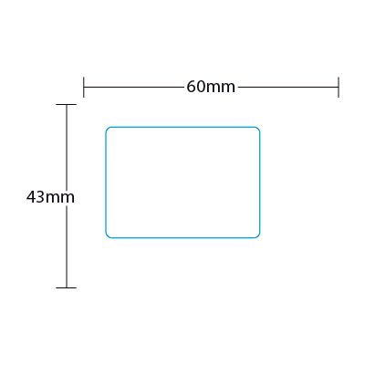 Digi (60mm x 43mm) DP-120/SM-90/SM-300B - Blank