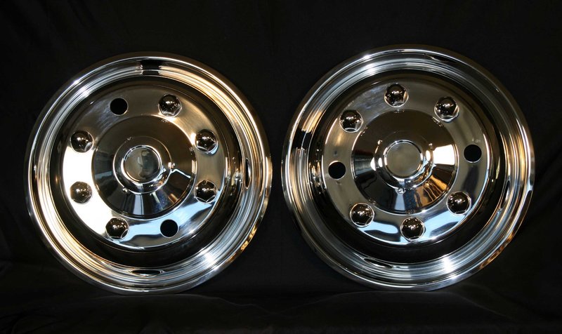2004-2023 FORD F650 19.5" 8 LUG FRONT PAIR WHEEL SIMULATORS