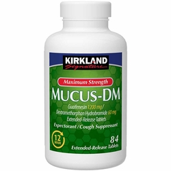 Kirkland Signature, Mucus DM Maximum Strength, 84 Extended-Release ...