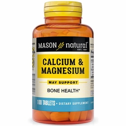 Mason Natural, Calcium & Magnesium, 100 Tablets - AmeriLifeVitamin.com