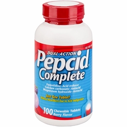 Pepcid, Pepcid Complete Acid Reducer, Famotidine 10 mg, 100 Chewable ...
