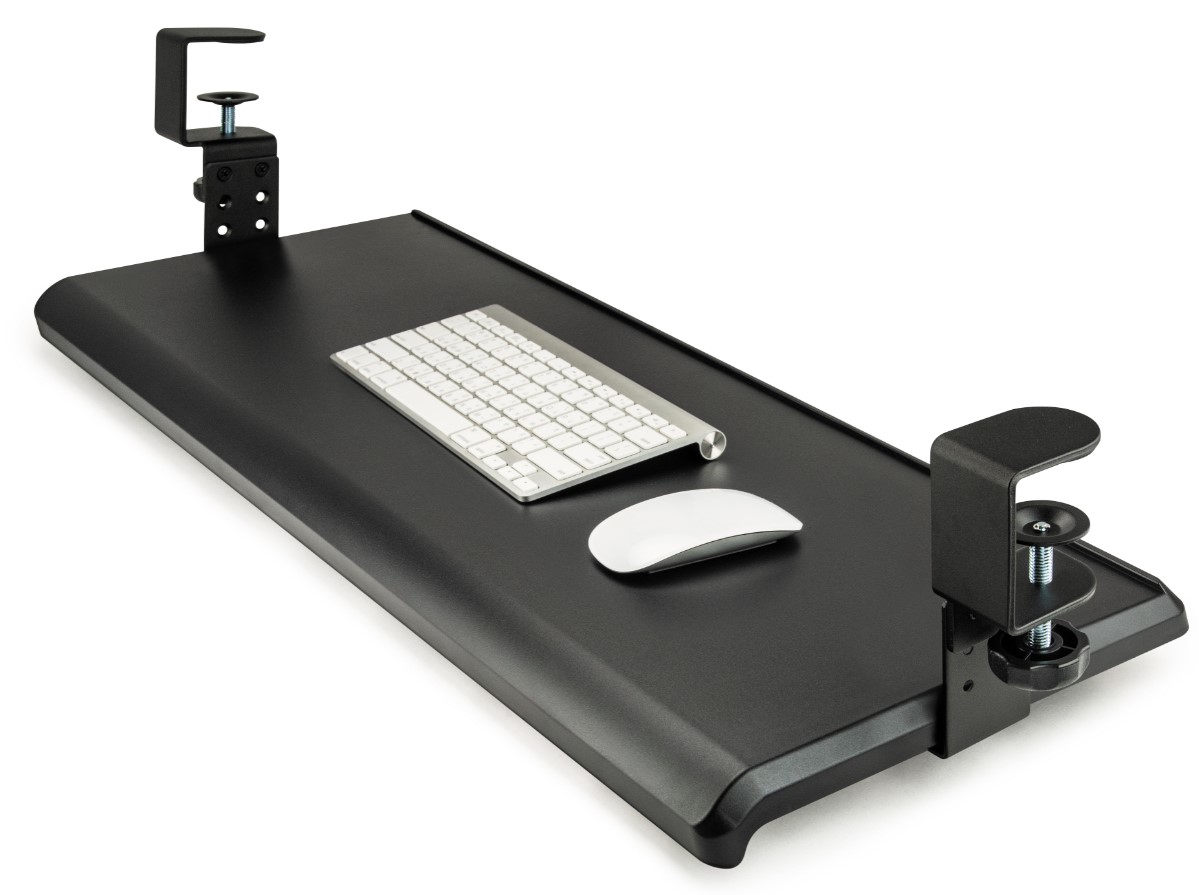 Aidata Height Adjustable Extra Wide Desk Clamp Keyboard Tray