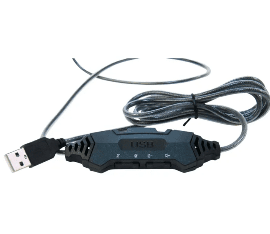 Califone G200 Over-Ear Gaming Headset, USB Plug- Black
