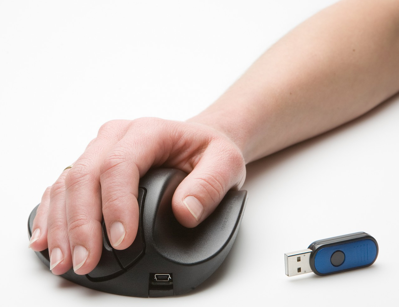 Ergonomic Handshoe Light Click Mouse Wireless