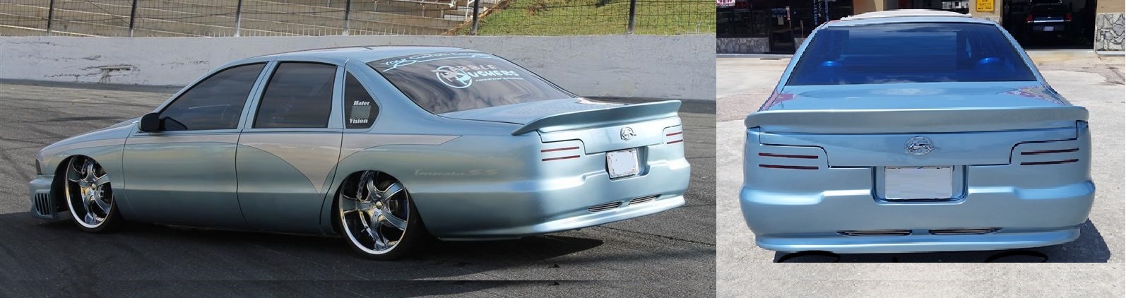 CHEVY CAPRICE IMPALA 91 92 93 94 95 96 CATEYE REAR ROLL PAN BUMPER BODY KIT