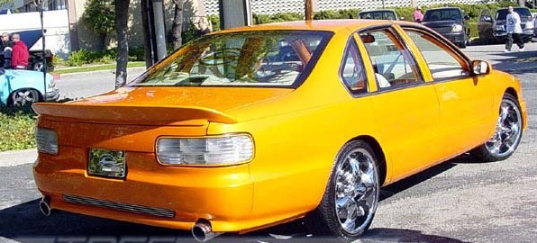 CHEVY CAPRICE IMPALA 91 92 93 94 95 96 X1 REAR ROLL PAN BUMPER DUAL ...