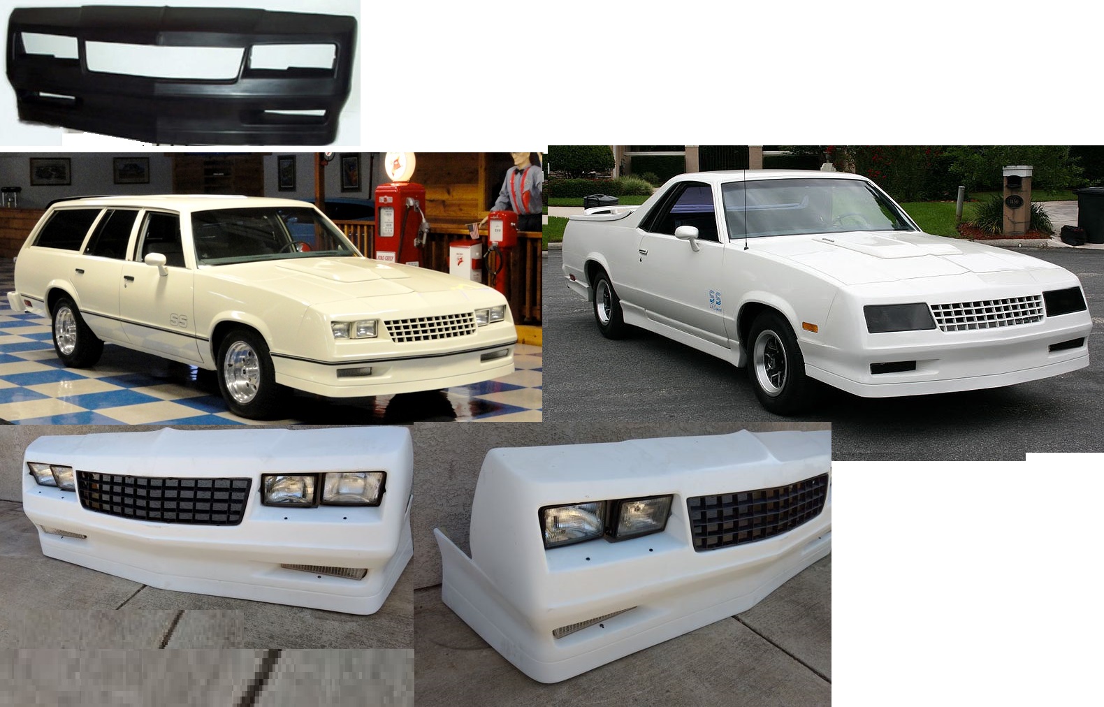 CHEVY MALIBU , EL CAMINO 78 79 80 81 82 83 84 85 86 87 SS FRONT BUMPER ...
