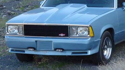 CHEVY MALIBU , EL CAMINO G BODY SMOOTH TUCKED FRONT BUMPER WITH LICENSE ...