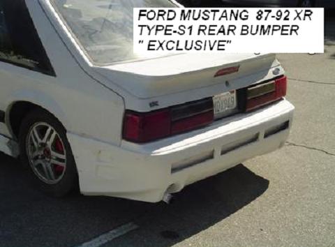 MUSTANG 87-92 SALEEN REAR BUMPER "NEW DESIGN"