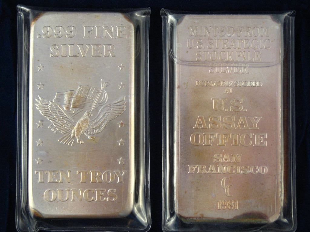 1981 Strategic Stockpile Silver Bar 10oz