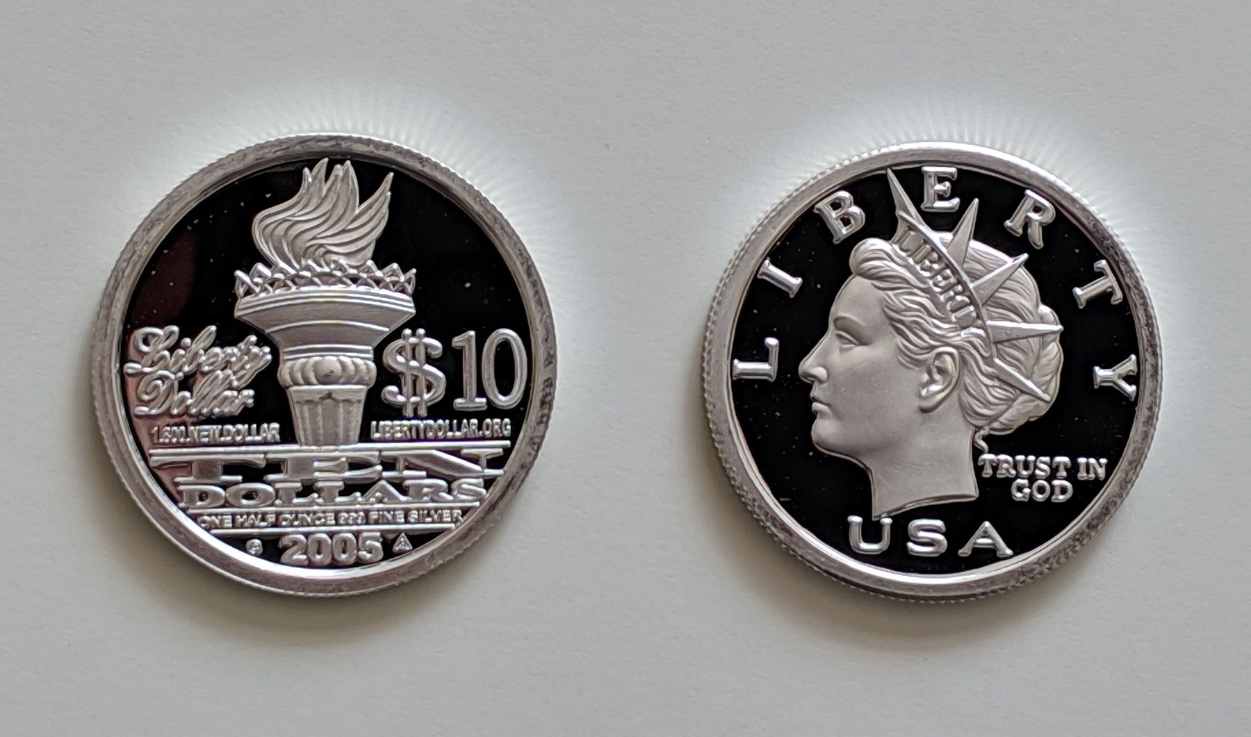2005 American Liberty Currency Silver $10 Unc