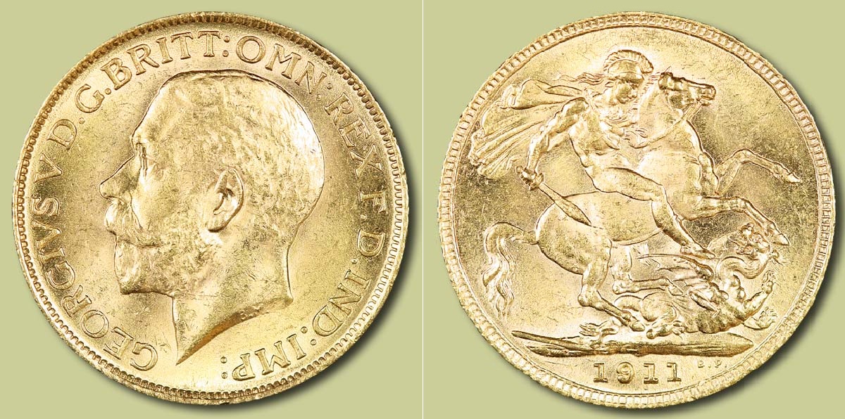 British Gold Sovereign XF-AU