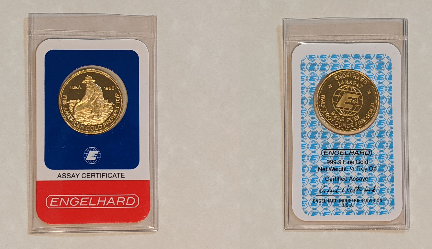 Engelhard Gold Prospector 1/2 oz