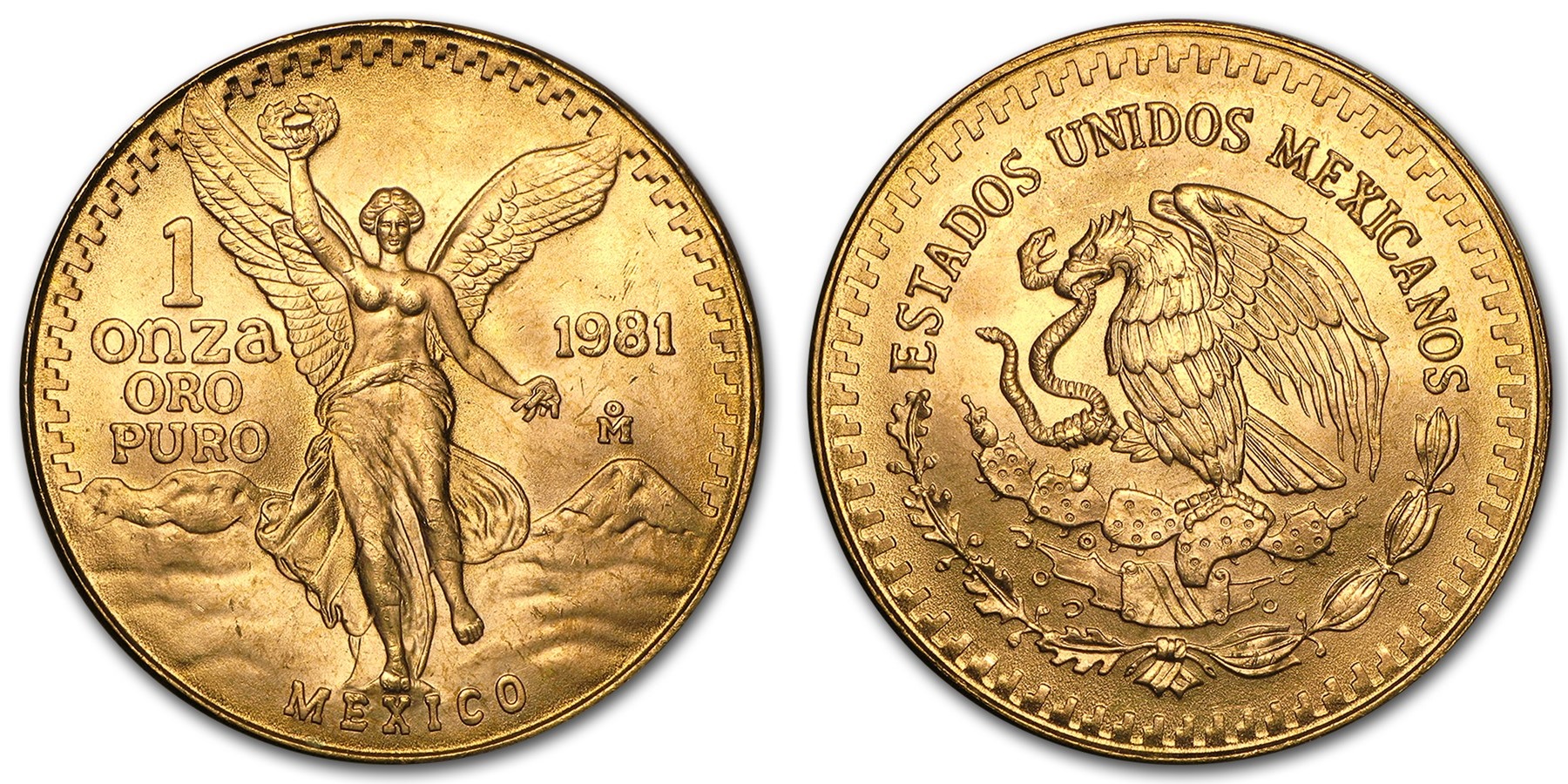 1981 Mexican Libertad 1 Onza Oro Pura (1 Ounce Pure Gold)
