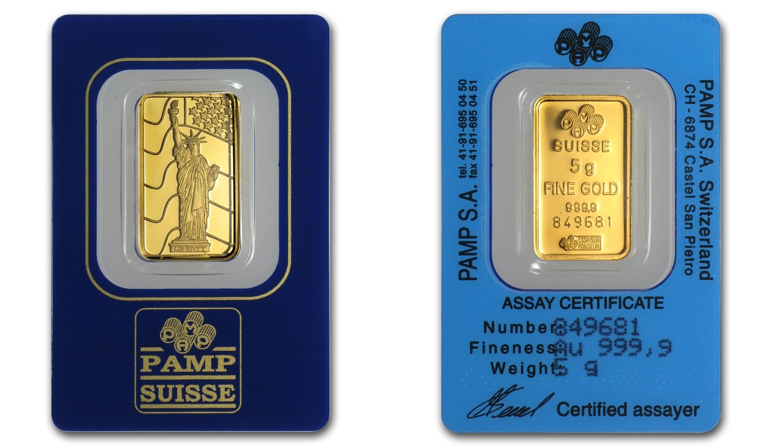 Pamp Suisse Gold Ingot 5 gram