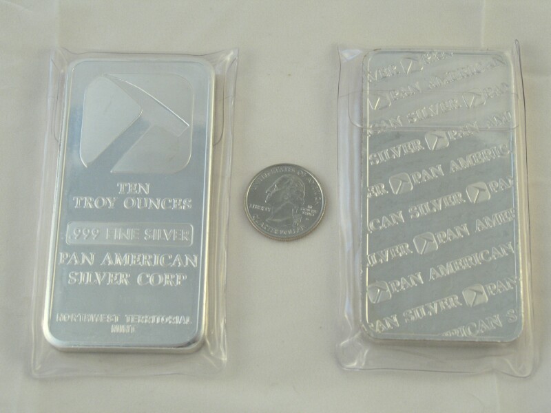 Pan American Pure Silver Bullion Bar 10 oz