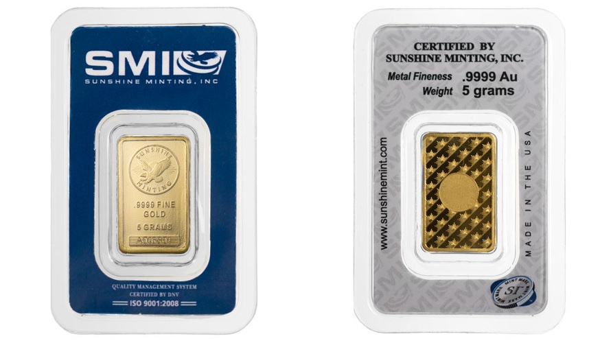 Sunshine Minting Gold Ingot 5 gram