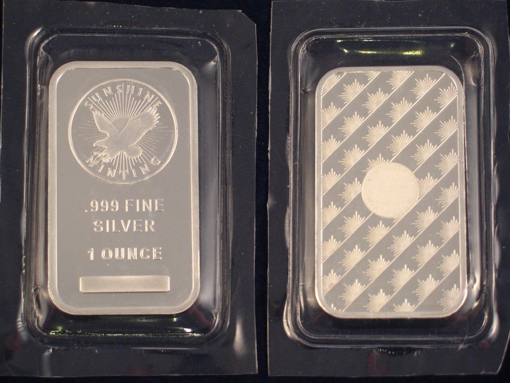 Sunshine Minting Silver Bar 1 Troy oz
