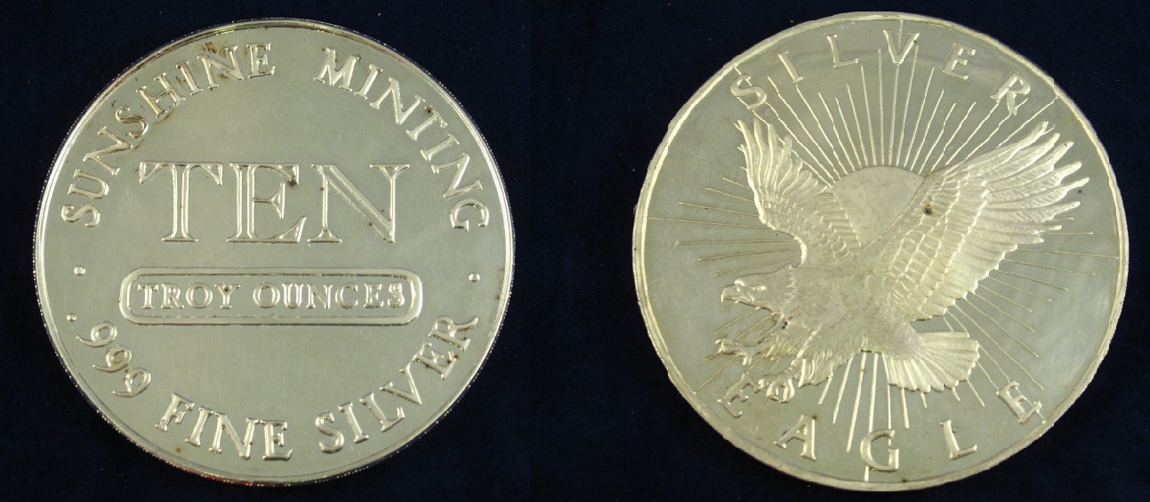 Sunshine Minting Silver Round 10 Troy oz