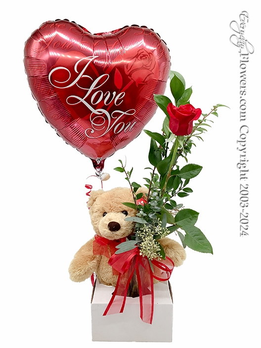 Custom Box Stuffed Animal Flower Gift