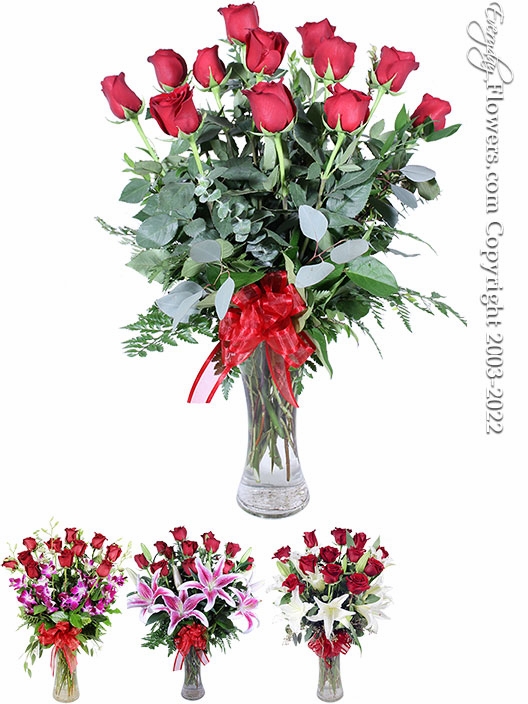 Dozen Long Stem Red Roses Same Day Delivery