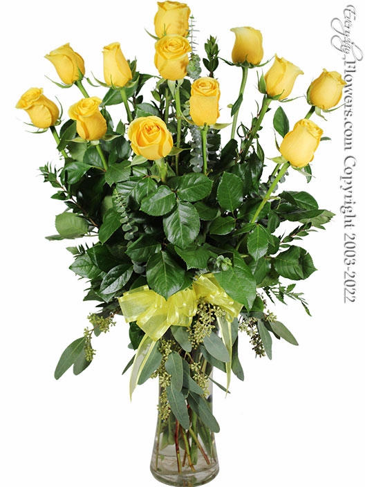Yellow Rose With Stem