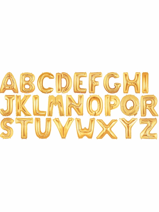 Gold Letter Balloons Each Balloon Cost 15 And Is Helium Filled Same Day Delivery Is Available