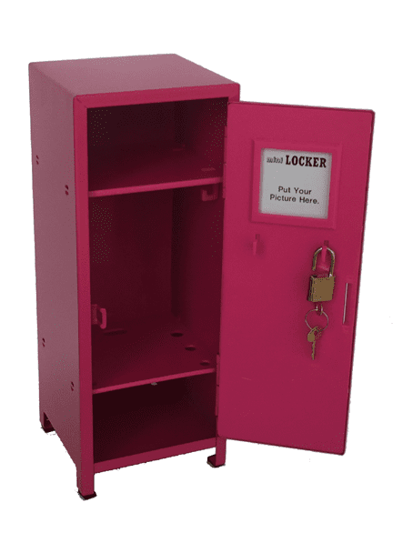 Hot Pink Mini Metal Locker, Hot Pink Kids Mini Metal Locker, Hot Pink ...