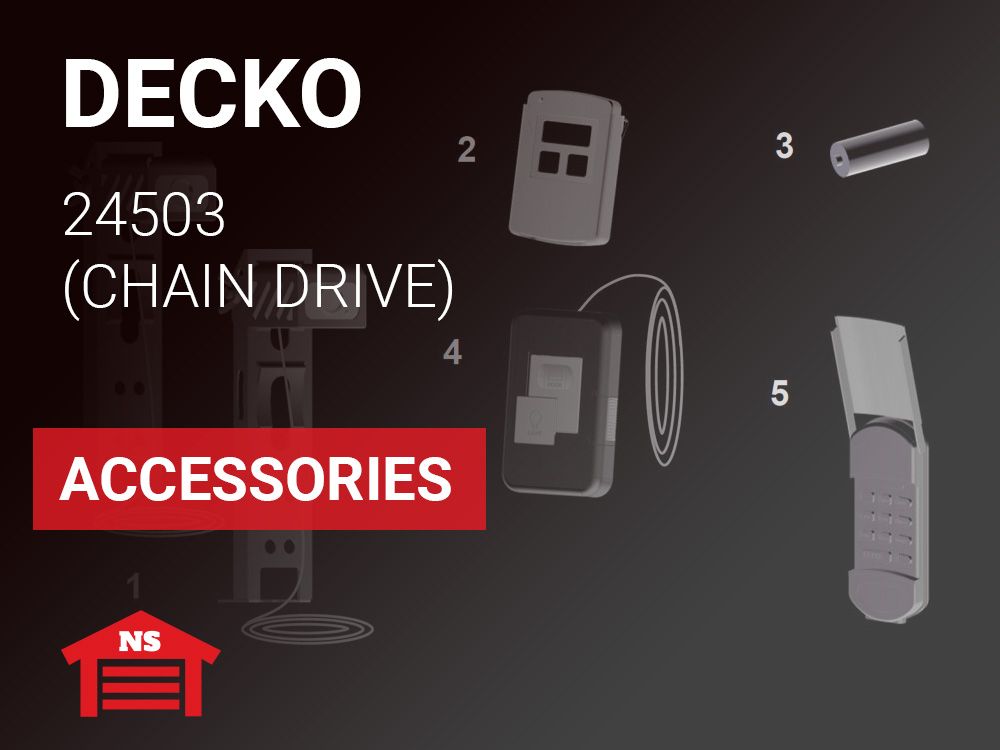 Decko Model 24503 Garage Door Opener Accessories