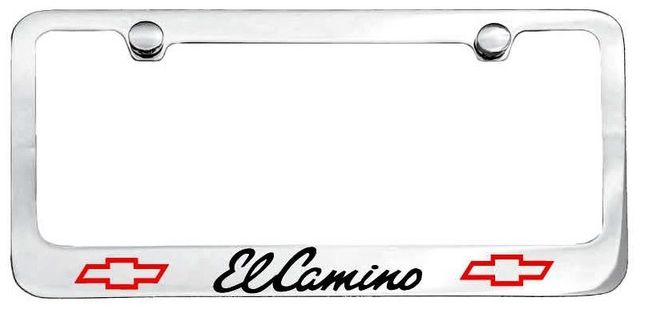1965 Chevrolet El Camino Engraved License Plate Frame