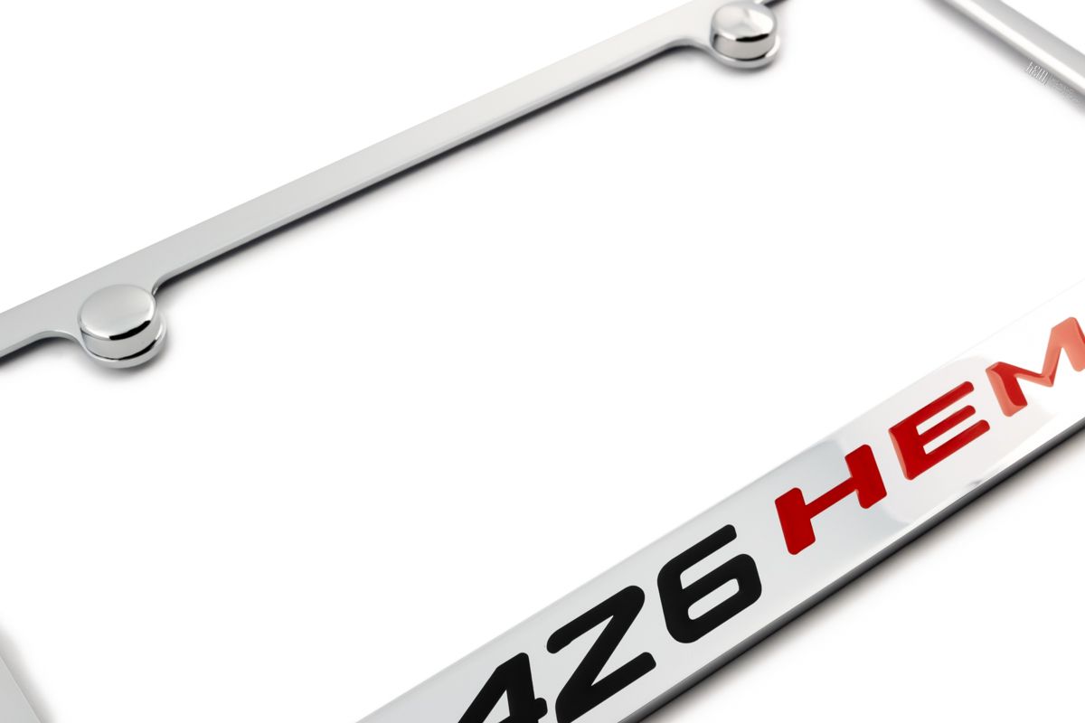 426 HEMI Engraved License Plate Frame