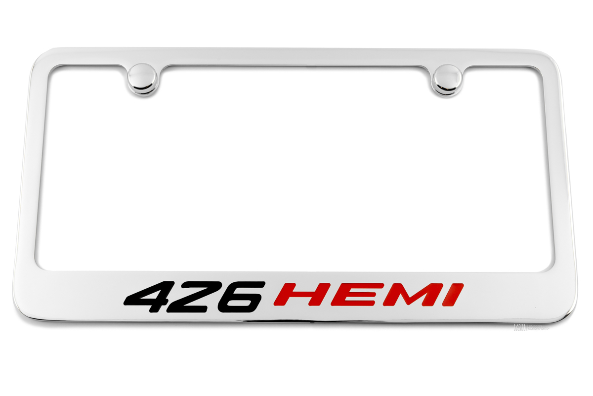 426 HEMI Engraved License Plate Frame