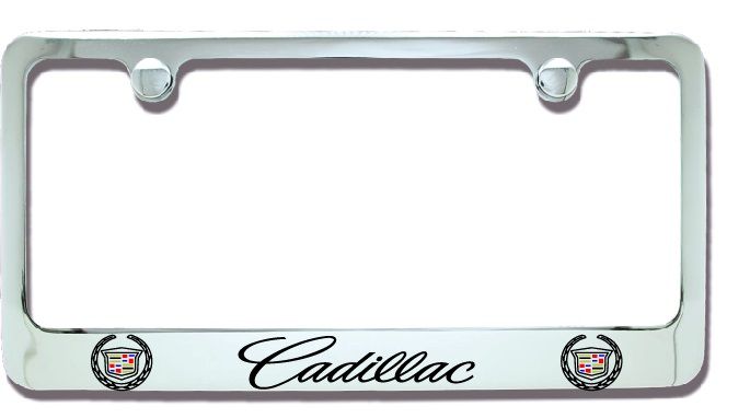 Cadillac Gothic Engraved License Plate Frame Classic