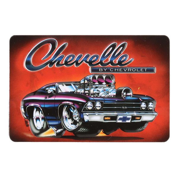 Chevelle By Chevrolet Tin Sign - Toolbox Magnet