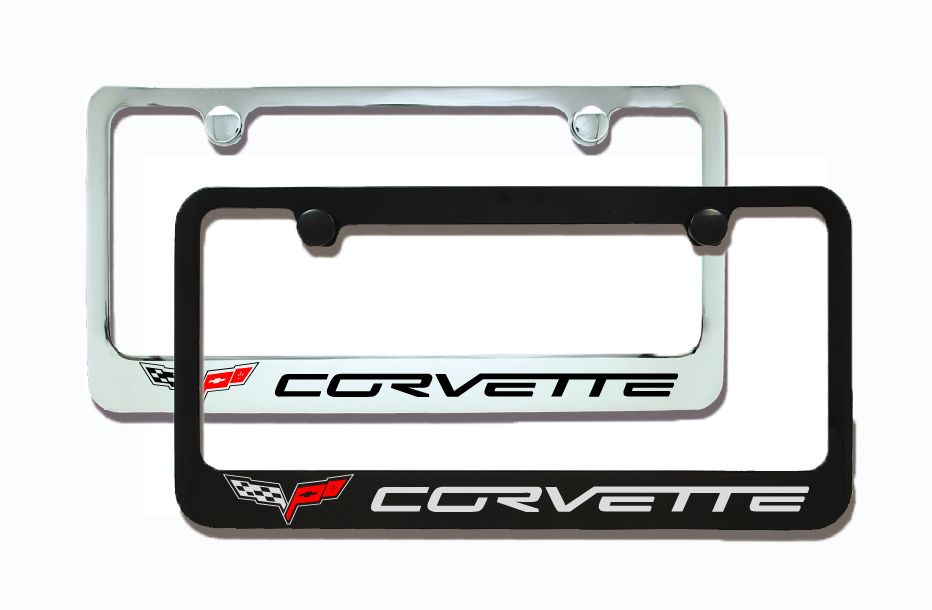 Chevrolet Corvette C6 Engraved License Plate Frame