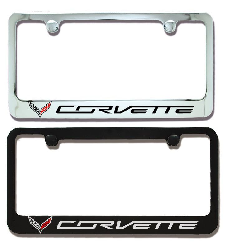 Chevrolet Corvette C7 Engraved License Plate Frame