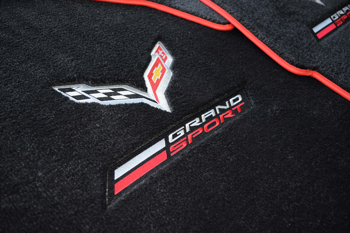 Chevrolet Corvette C7 Grand Sport Floor Mats Set Premium Upgrade