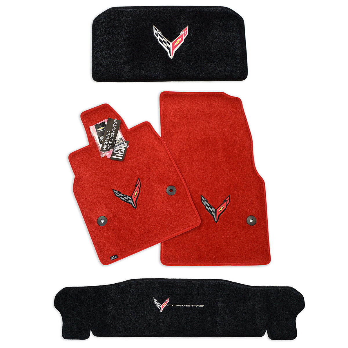 Chevrolet Corvette C8 Stingray Z06 Logo Floor Mat Set - Premium Upgrade
