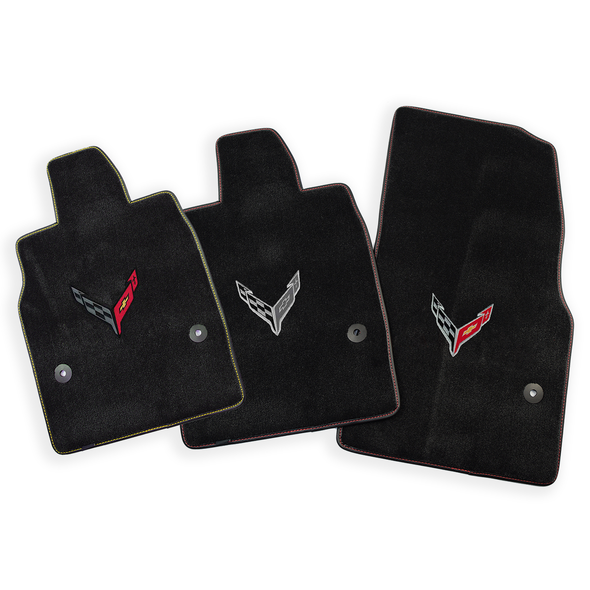 Chevrolet Corvette C8 Stingray Z06 Logo Floor Mat Set - Premium Upgrade