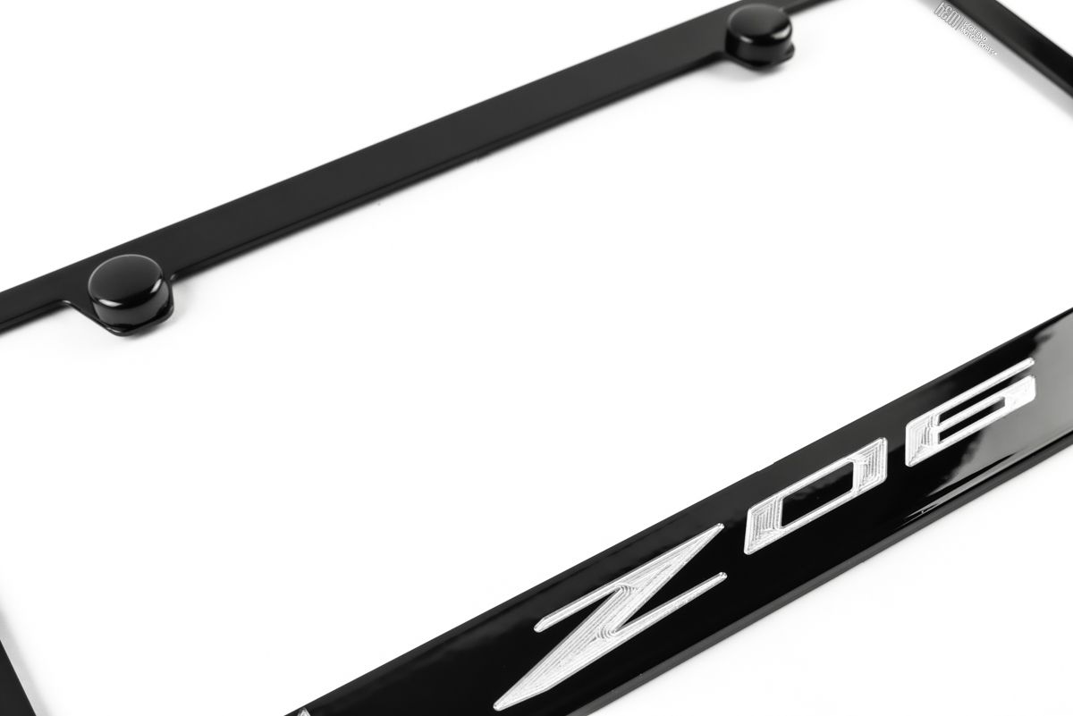 Chevrolet Corvette C8 Z06 Engraved License Plate Frame