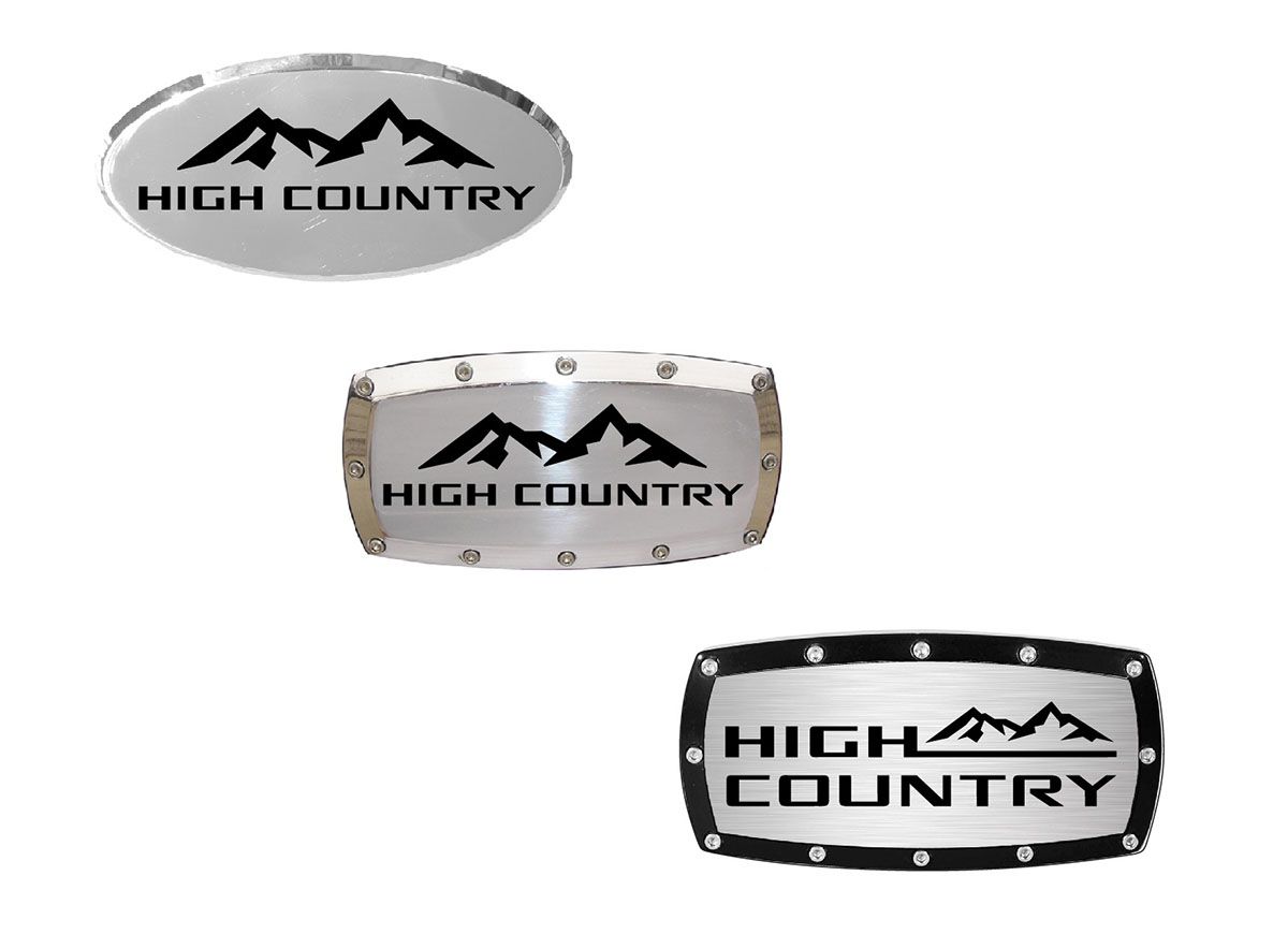 Chevrolet High Country Engraved Billet Hitch Receiver Cover