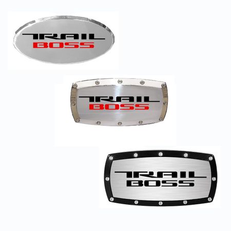 Chevrolet Trail Boss Engraved Billet Hitch Receiver Cover