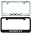Chrysler 200 C Engraved License Plate Frame Custom Colors