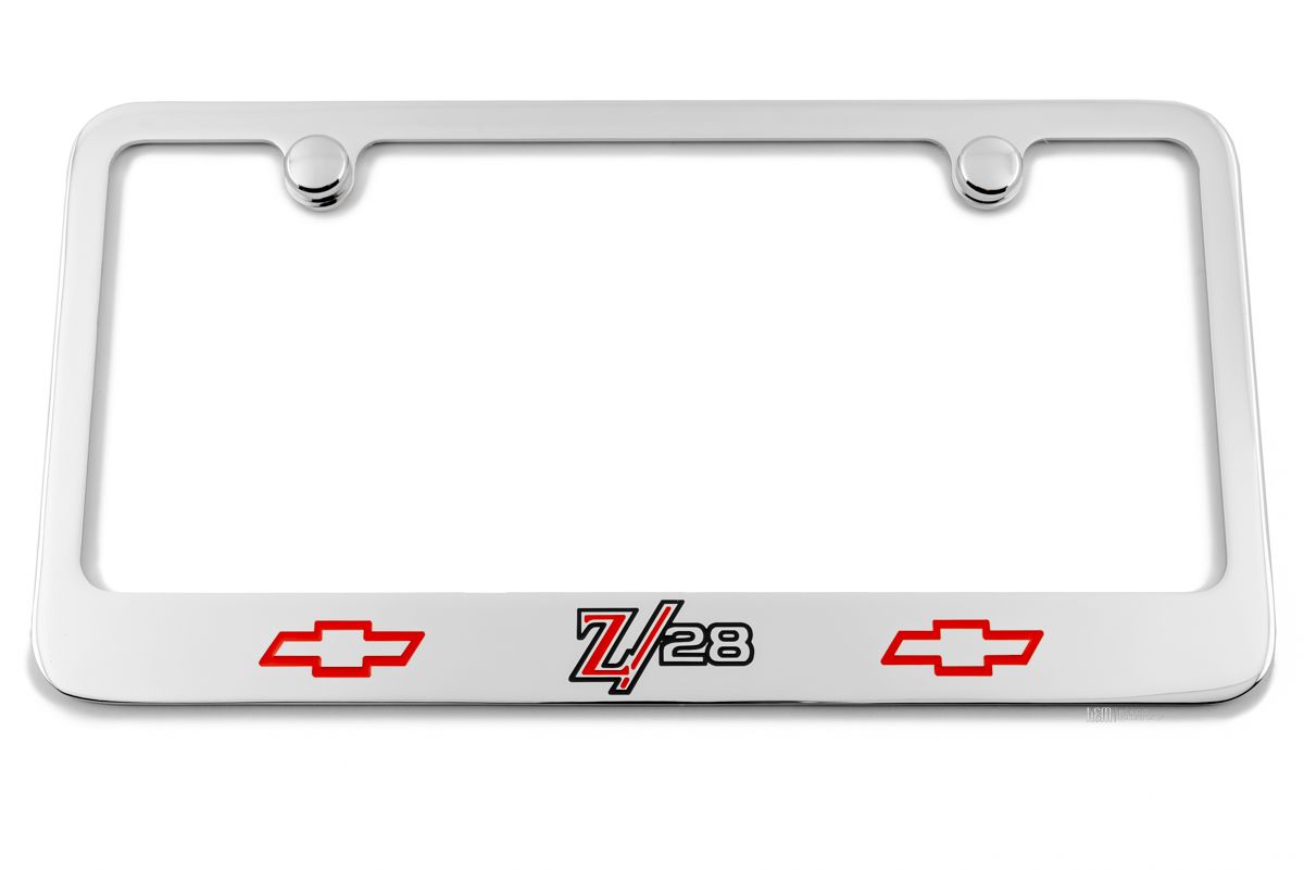 Classic Camaro SS Z/28 Super Sport Engraved License Plate Frame