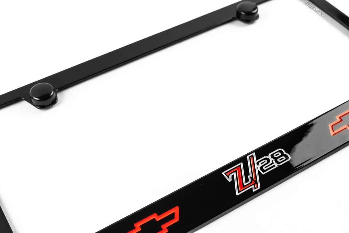 Classic Camaro SS Z/28 Super Sport Engraved License Plate Frame