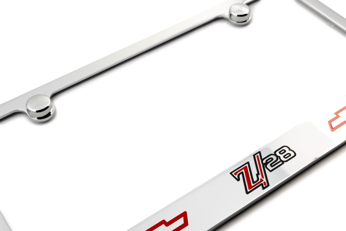 Classic Camaro SS Z/28 Super Sport Engraved License Plate Frame