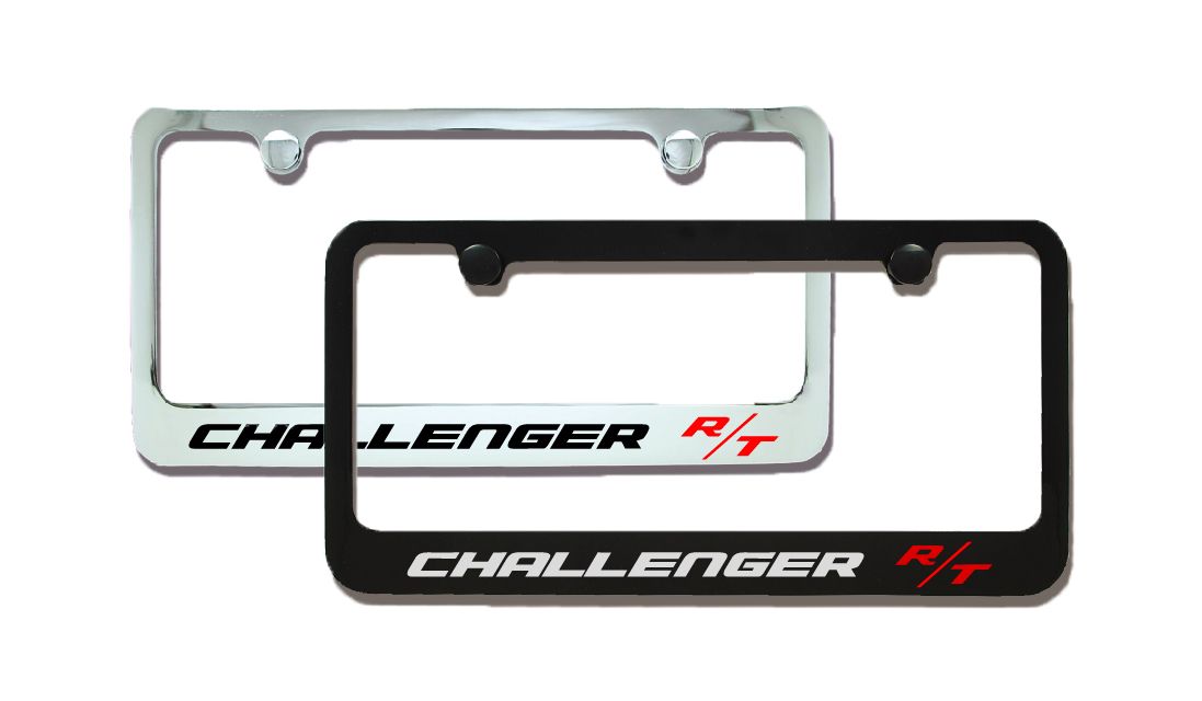 Dodge Challenger R/T Engraved License Plate Frame