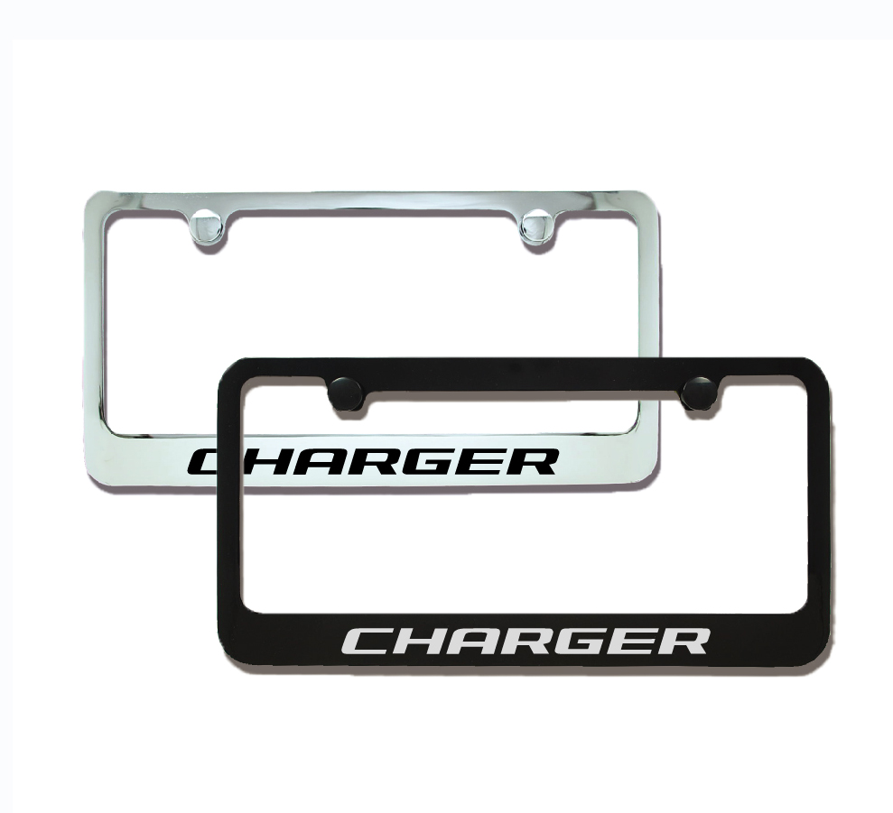 Dodge Charger Engraved License Plate Frame
